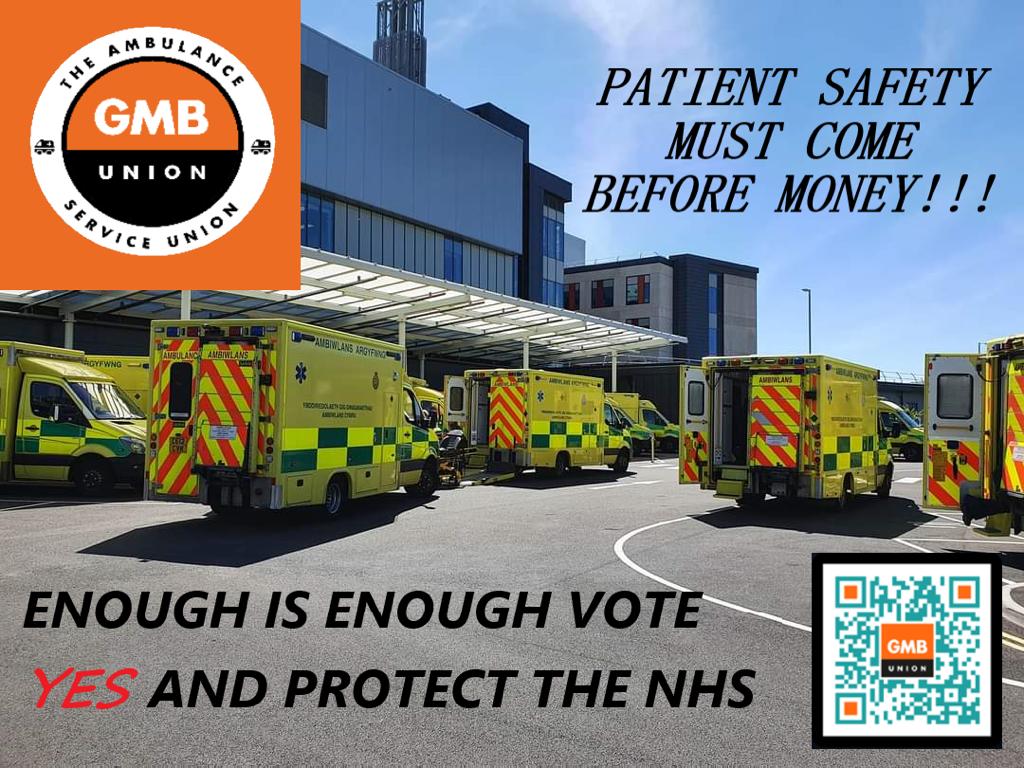 ENOUGH IS ENOUGH VOTE YES | GMB East of England Ambulance Service ...
